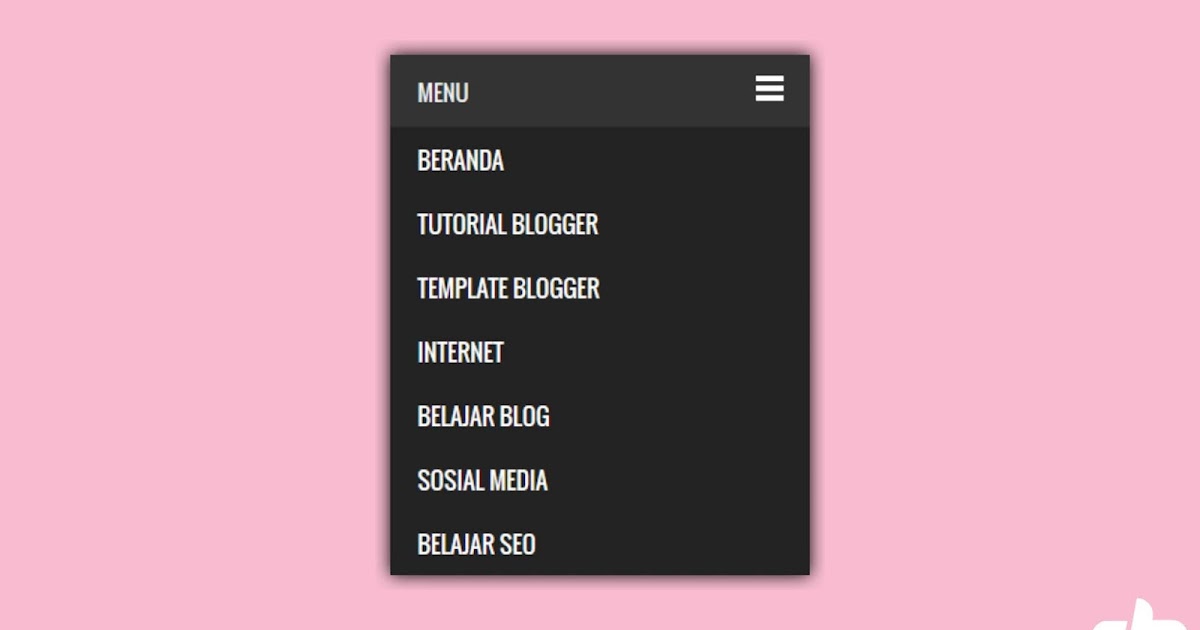 Cara Membuat Navigasi Menu Responsive di Blog - Desa Pengetahuan
