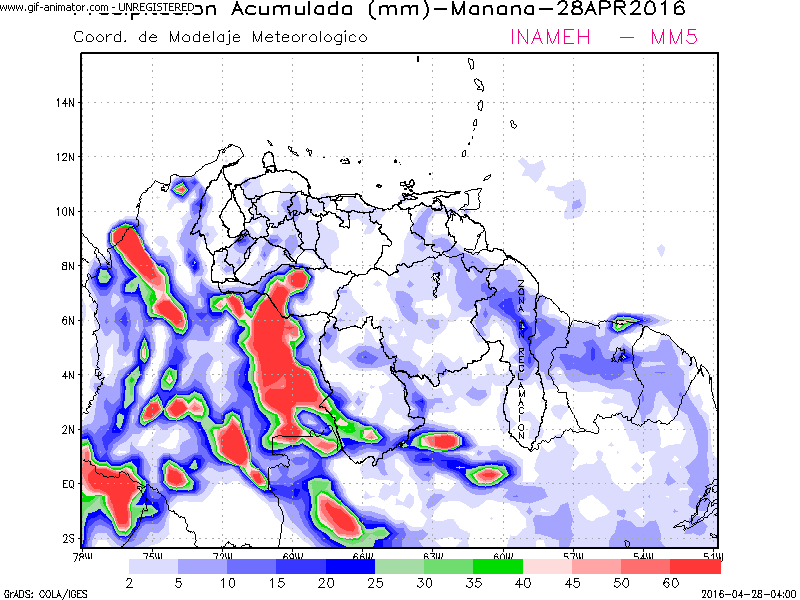 El tiempo meteorológico en Venezuela: Previsión meteorológica para ...