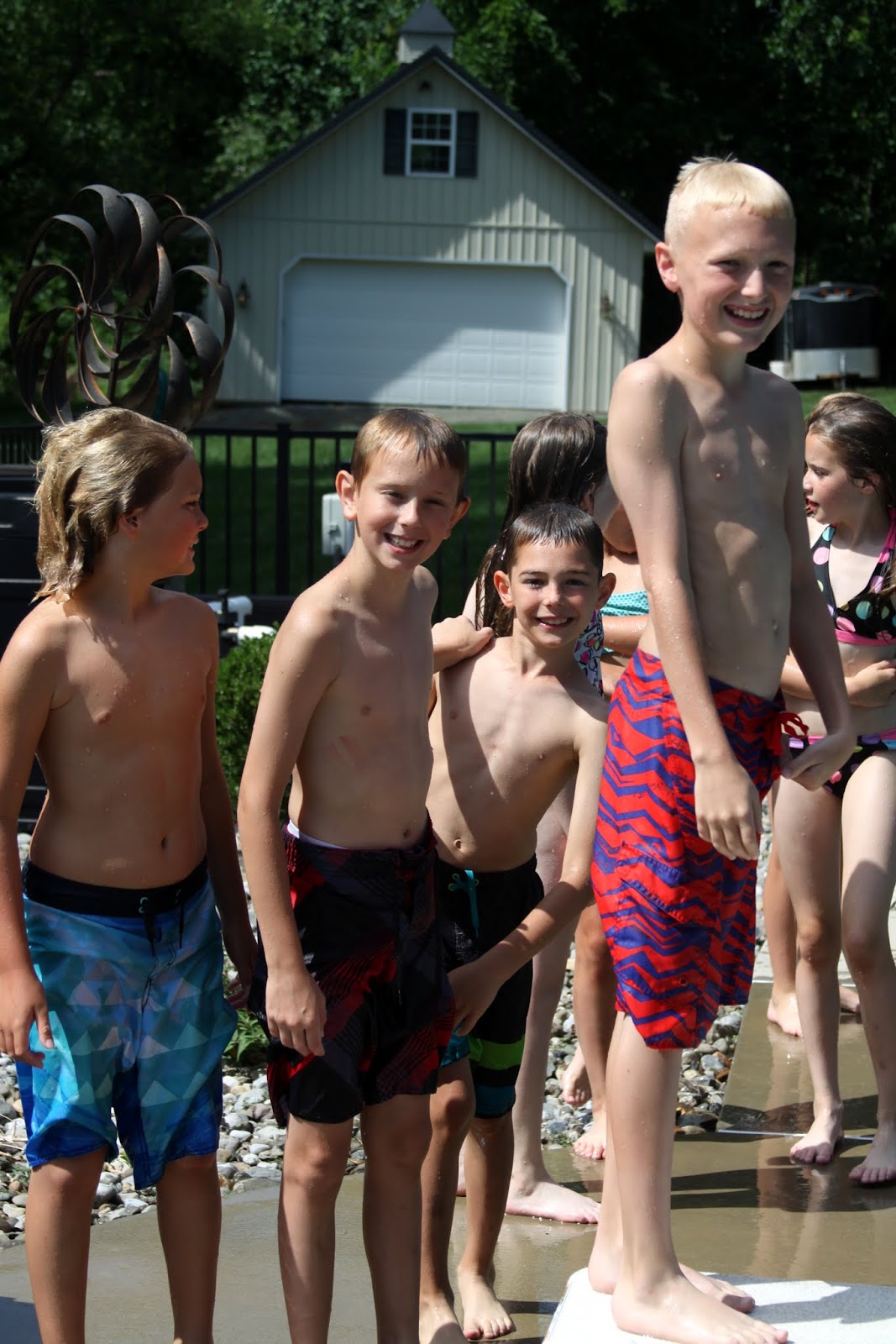 The Jenkins Family: 4th grade pool party