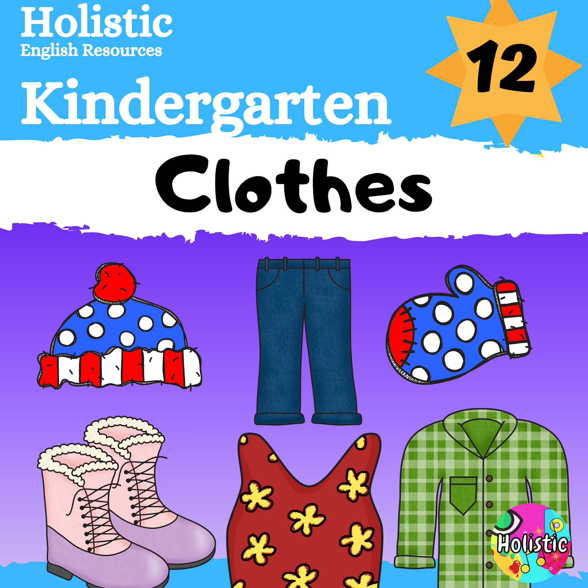 ESL/EFL Preschool Teachers: Clothes Unit Cutouts for the ESL Learner