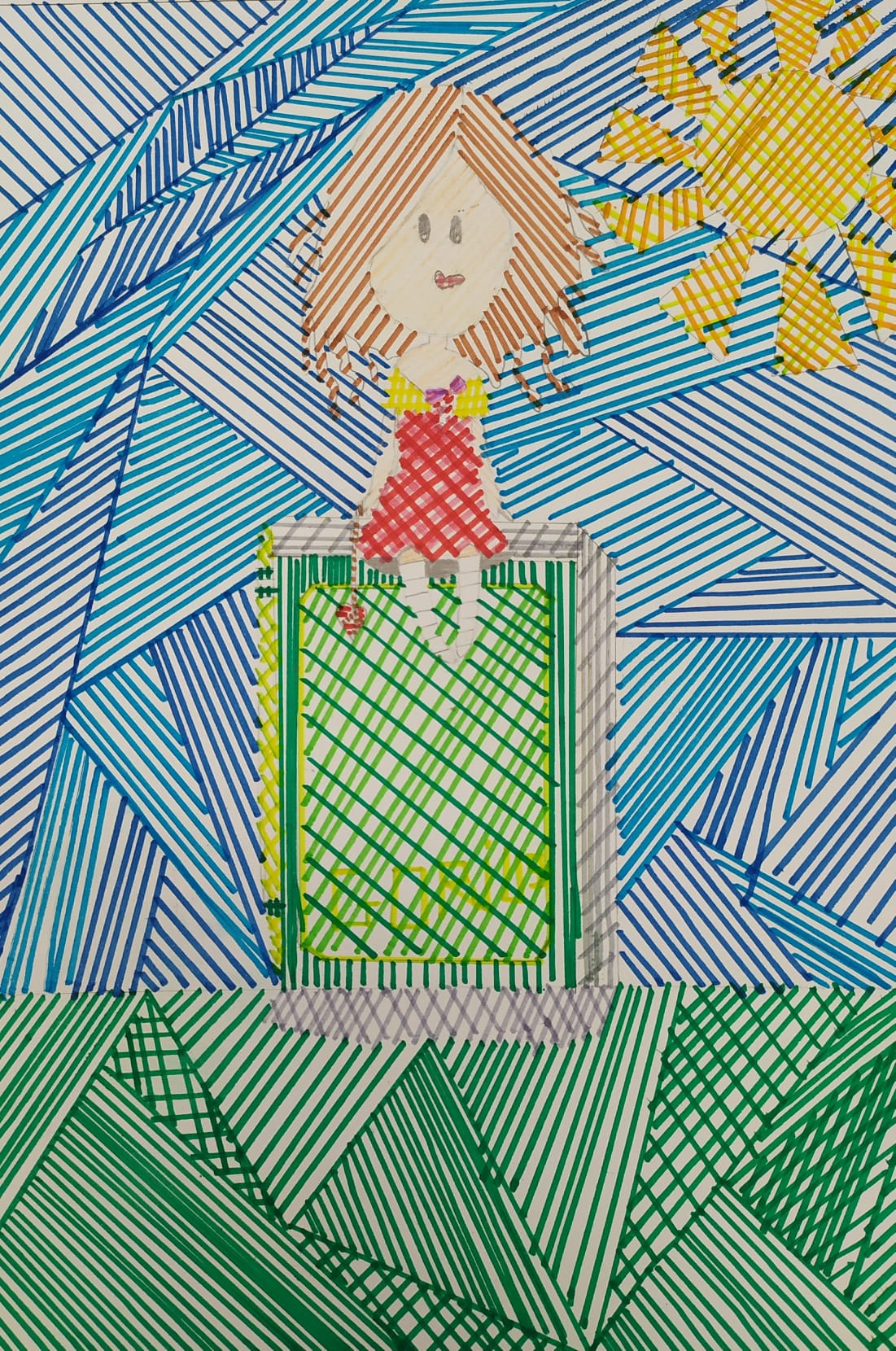 APRENDEMOS Y COMPARTIMOS: COMPOSICIONES CON LÍNEAS RECTAS