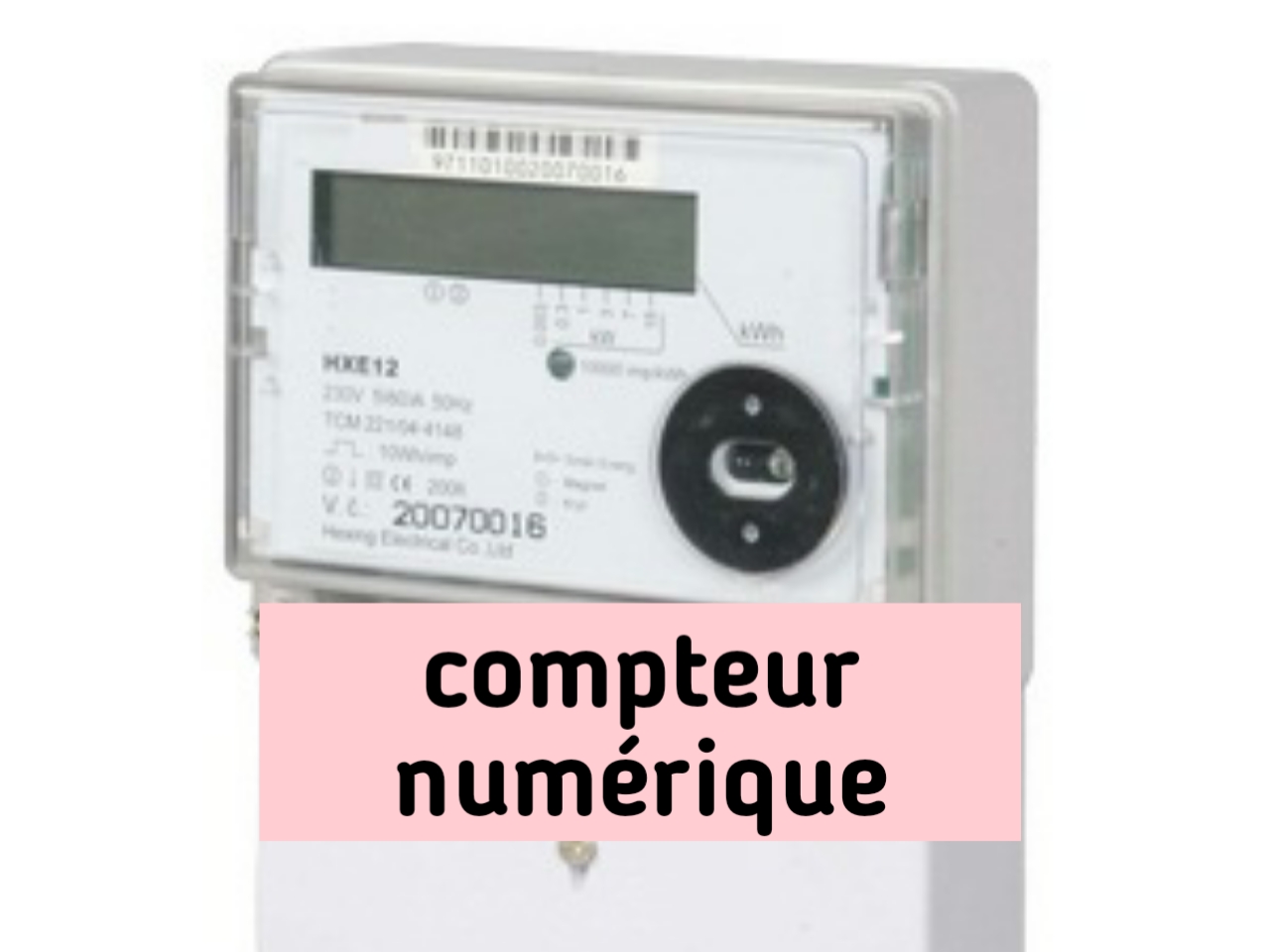 compteur numérique pour le réseau électrique