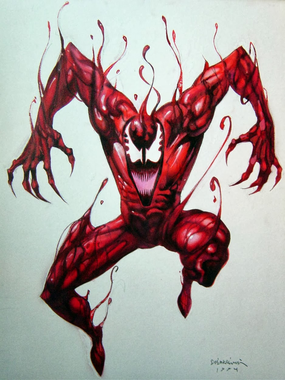 Red Venom by Bill Sienkiewcz * | Carnage marvel, Symbiotes marvel ...