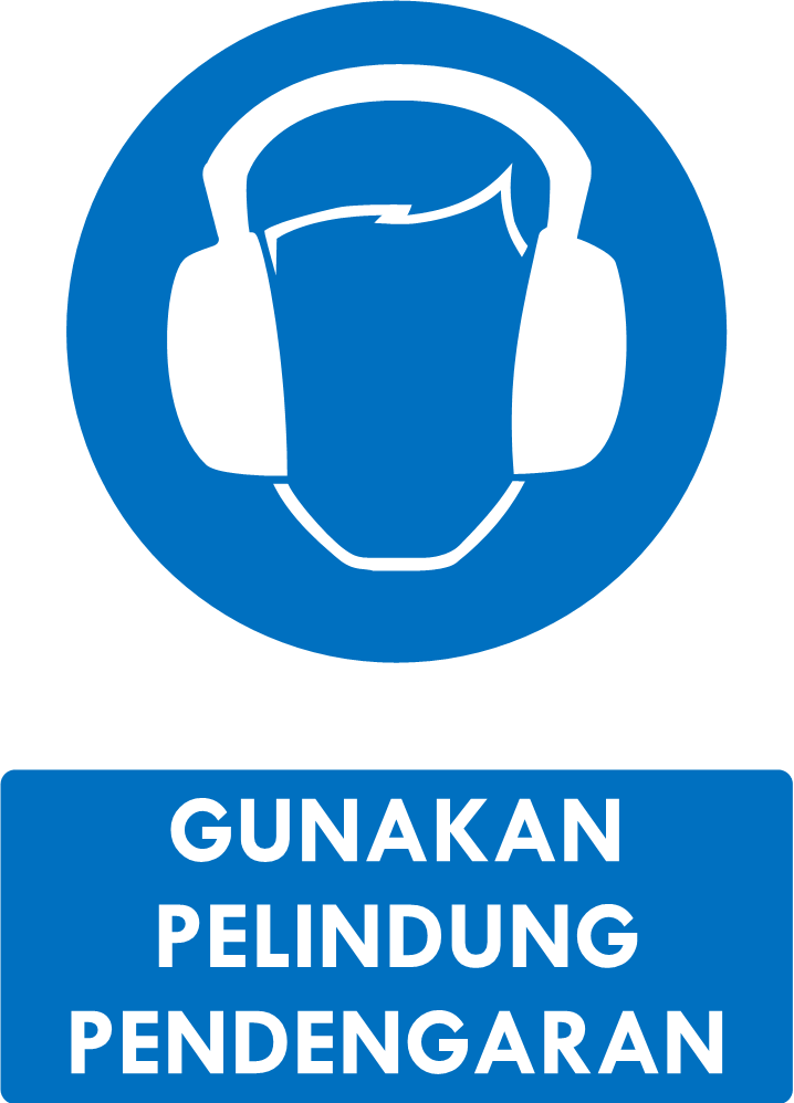 Memasang rambu pengaman pada area kerja yang berbahaya