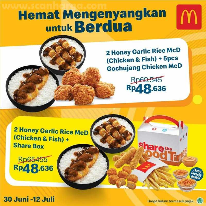 McDonalds Promo Paket Hemat Edisi Harga Spesial mulai dari Rp 27.727 ...