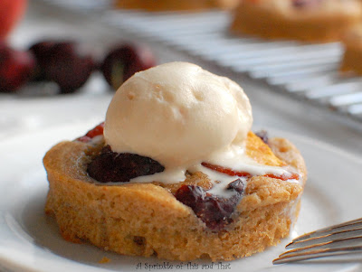 A Sprinkle of This and That: Peach and Cherry Cake