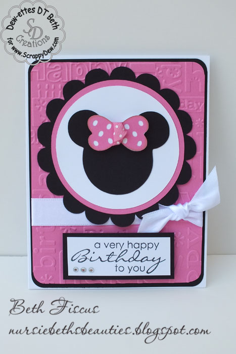 Beth's Beauties: Minnie Mouse Card