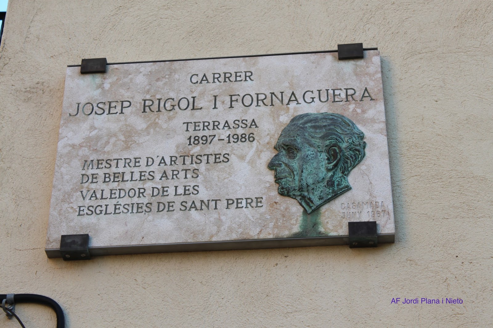 Passejant per Terrassa: CARRER JOSEP RIGOL I FORNAGUERA