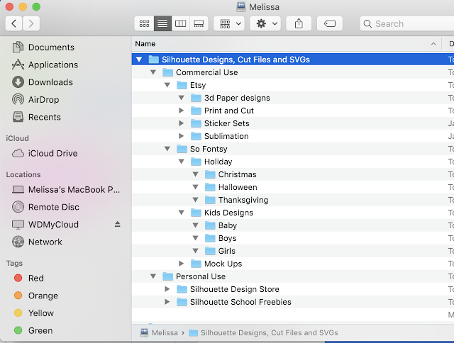 Organizing Silhouette Designs: How to Set Up a File System - Silhouette ...
