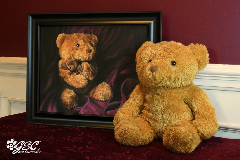 GSC Artwork Blog: Teddy bear painting finished