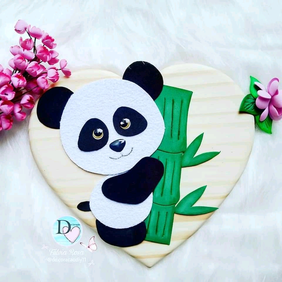 Molde urso panda para imprimir | Molde para imprimir