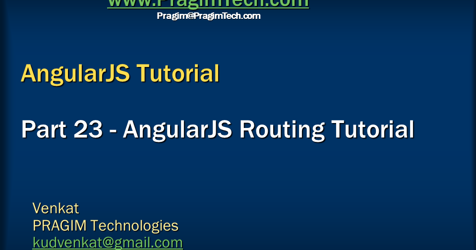 Sql server, .net and c# video tutorial: AngularJS routing tutorial Sql server, .net and c# video tutorial: AngularJS routing tutorial