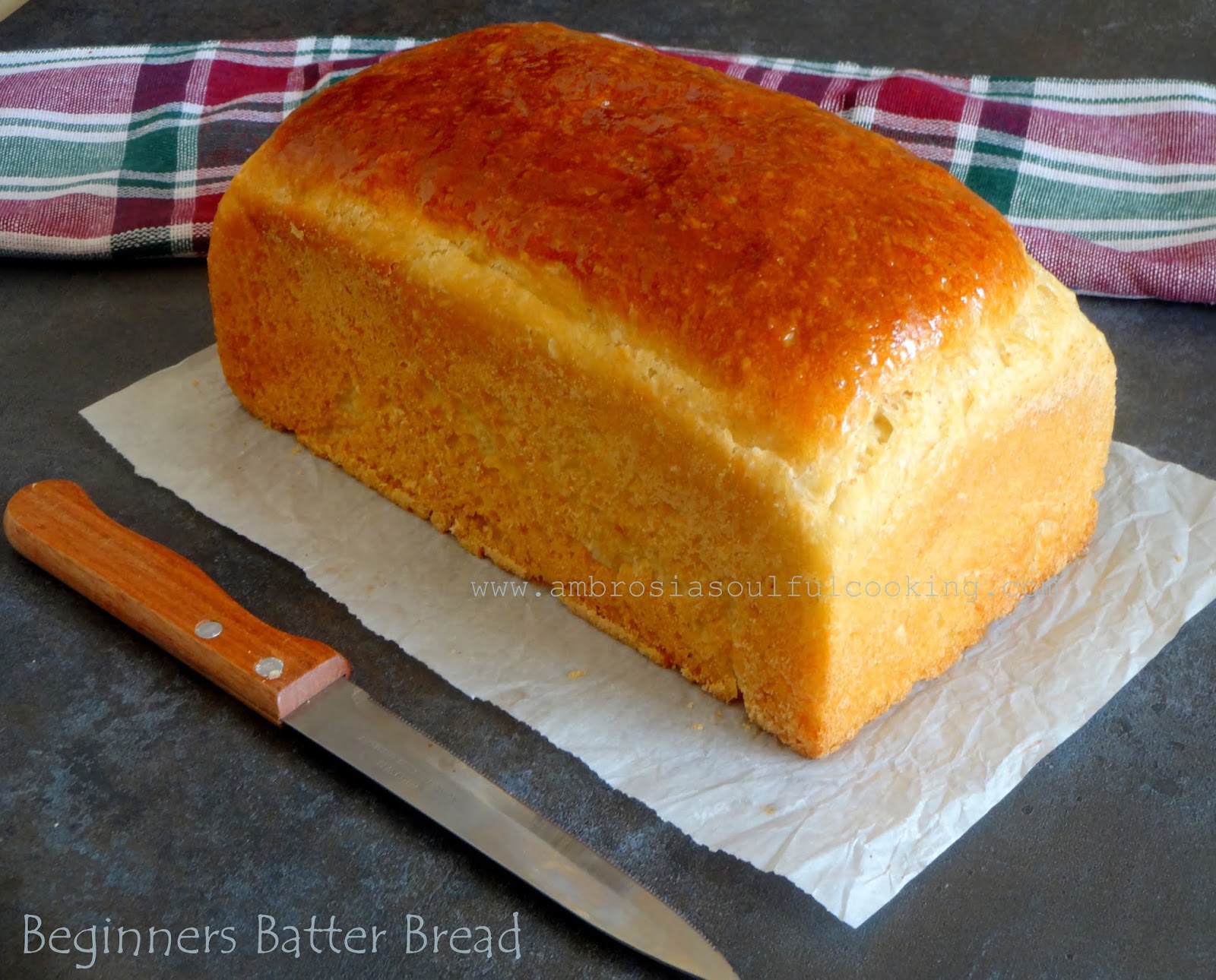 Beginner's Sandwich Bread / Beginner's Batter Bread (Vegan) | Ambrosia