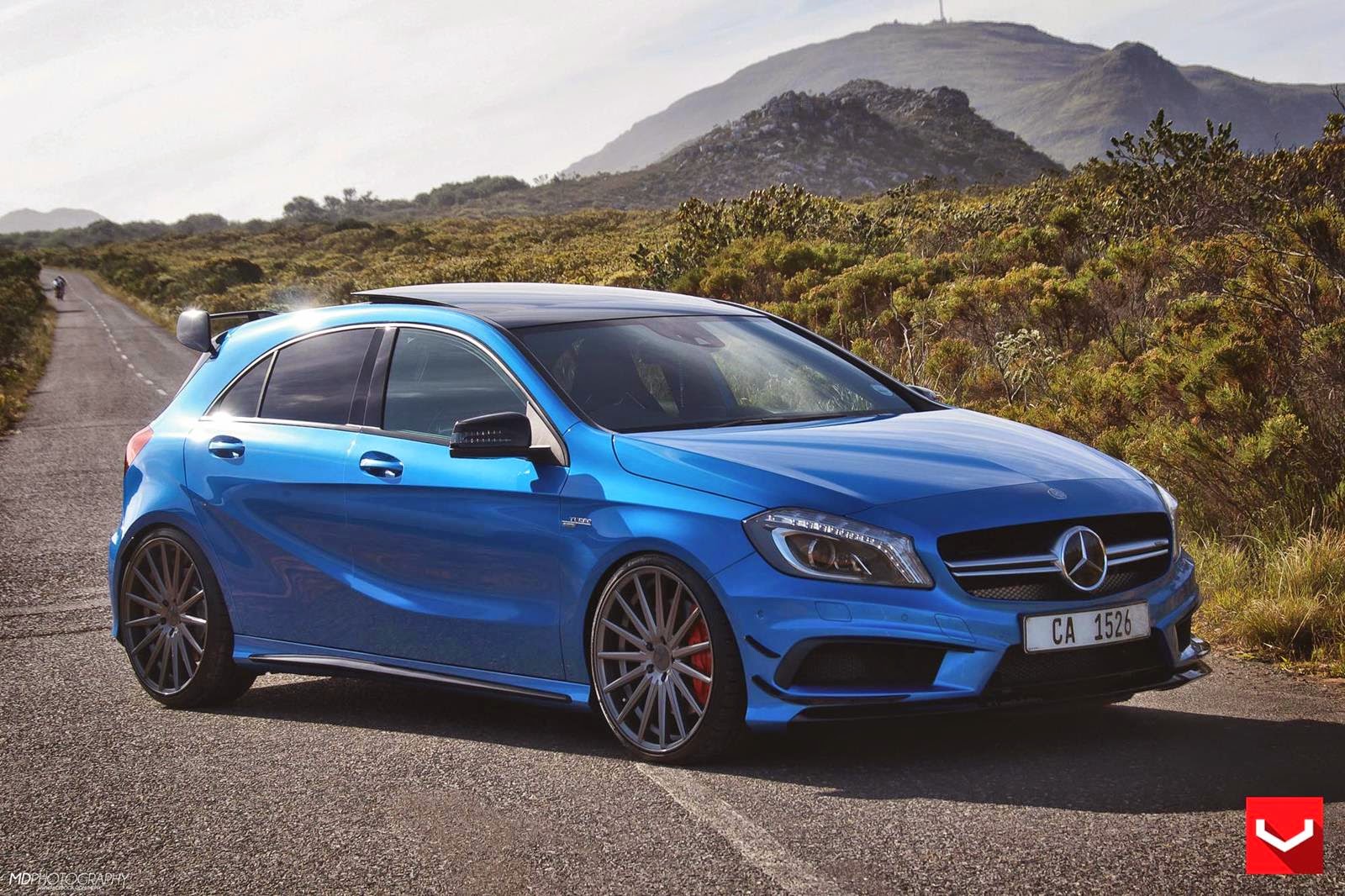 Mercedes-Benz W176 A45AMG 4matic on Vossen VFS2 Wheels | BENZTUNING