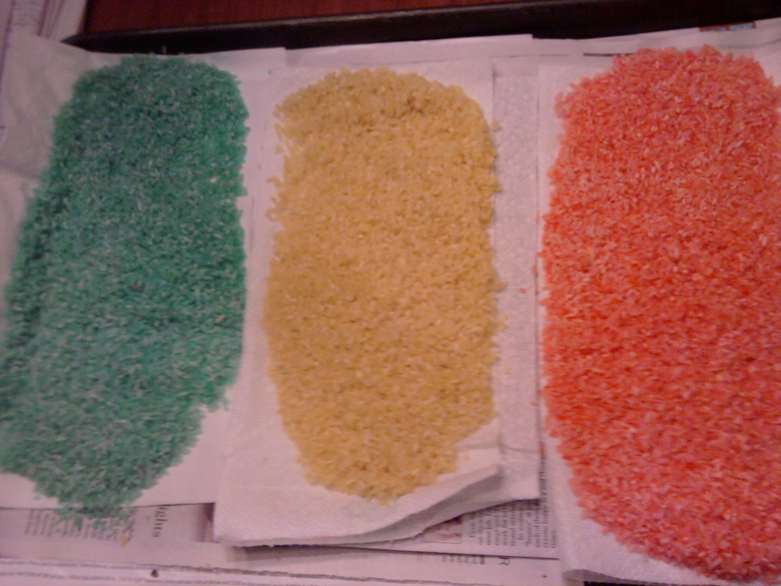 Homemade Colored Rice ~ A Tutorial