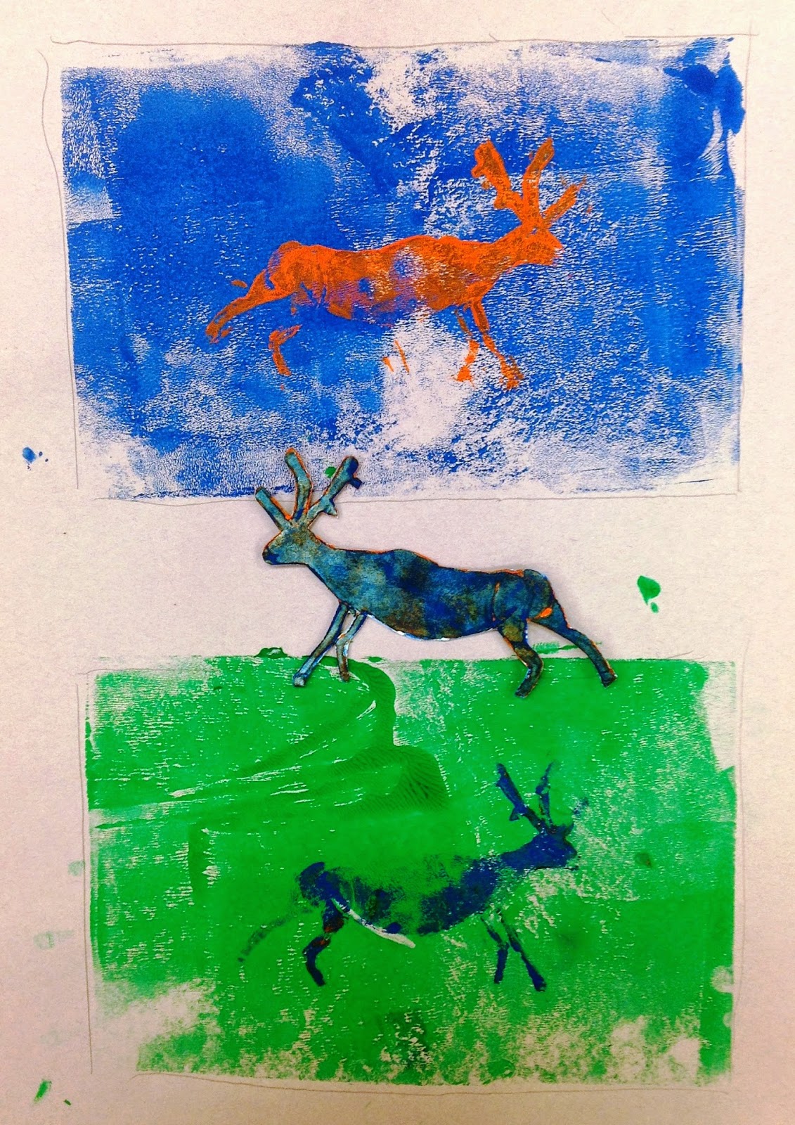 Miss Arty Pants: Complimentary Color Printmaking