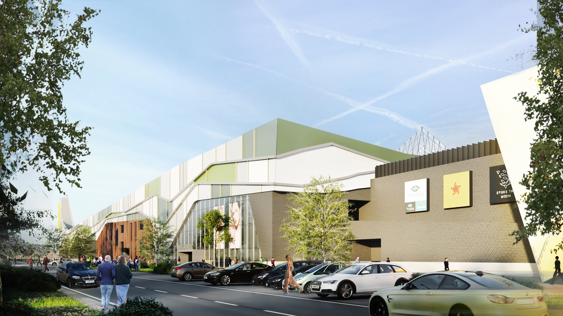 Max Center demuele fachadas, pone puerta central giratoria y levanta ...