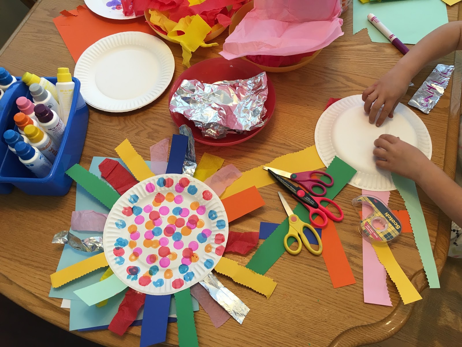 Paper Plate Flower Fine Motor Craft | Toddler Approved! | Bloglovin’