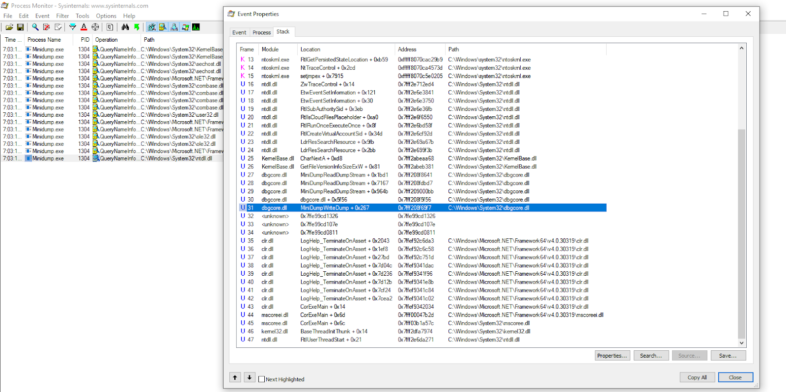 Dumping Process Memory with Custom C# Code
