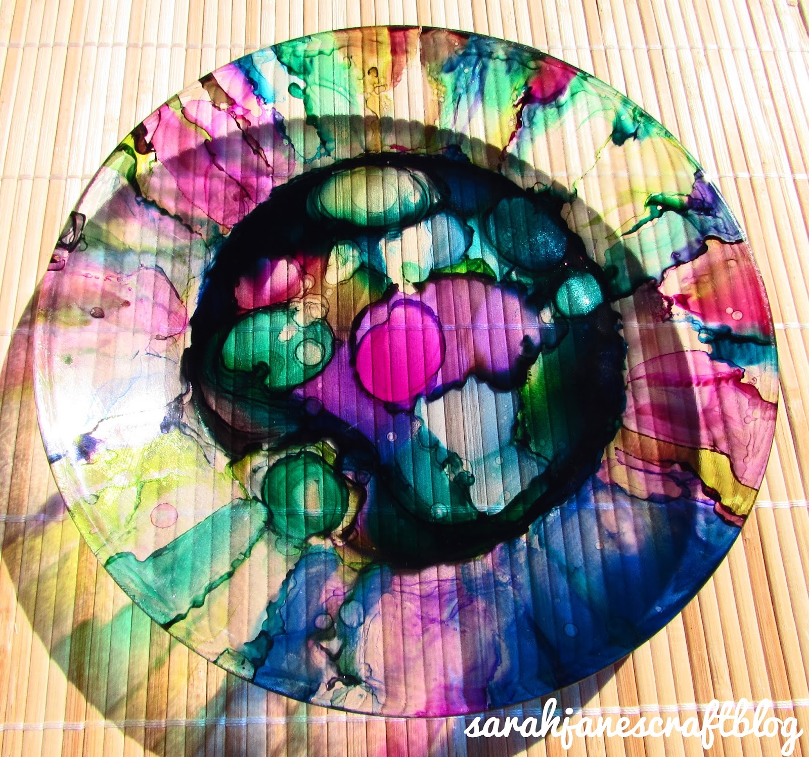 Sealed Alcohol Ink Plate