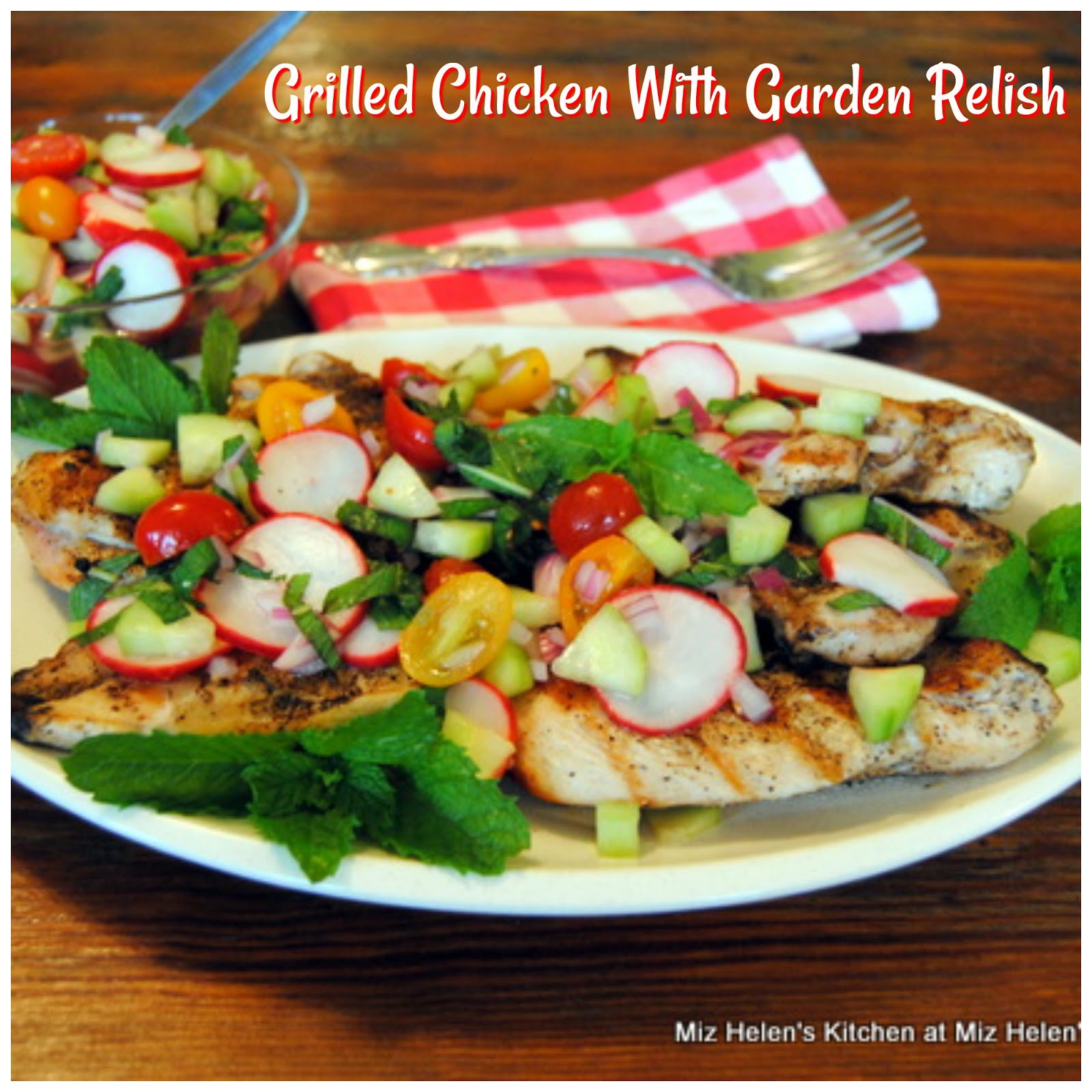 Grilled Chicken With Garden Relish