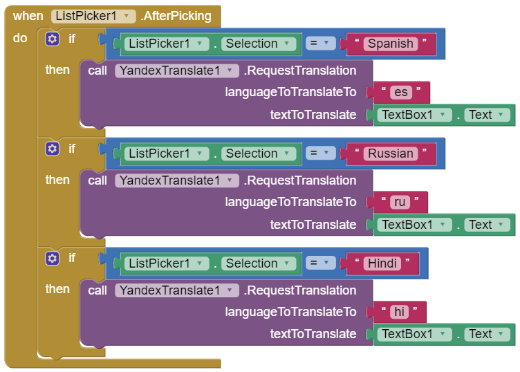 How to create a Multi Language Translation app in MIT App Inventor 2