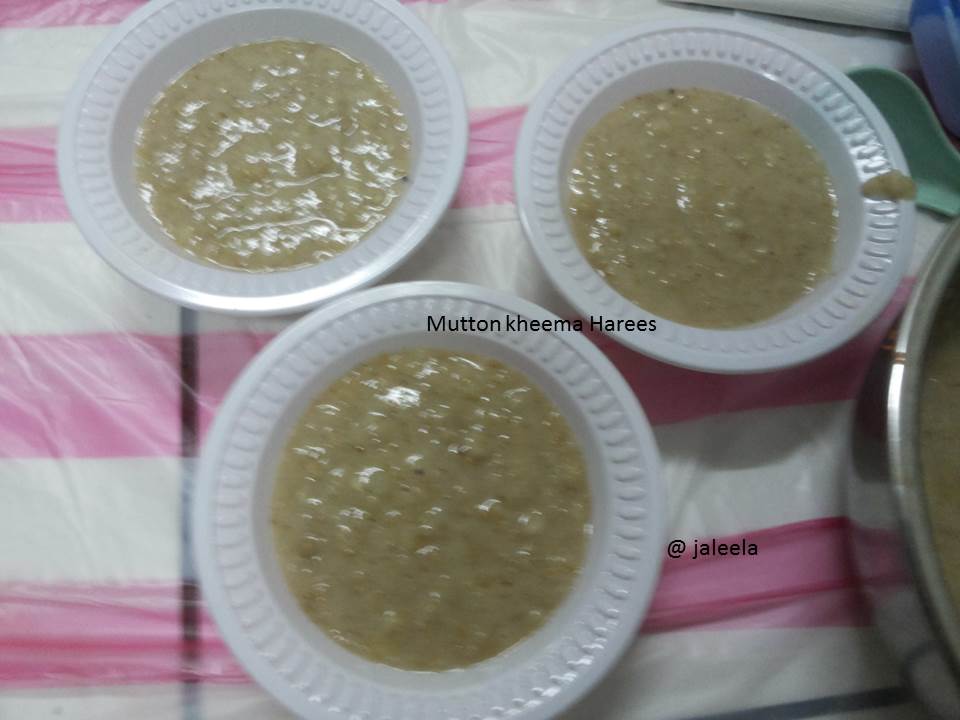 Cook Book Jaleela: How to Prepare Arabic Harees - Harees with Mutton Kheema