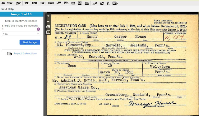The Family History Gathering: Web Based Indexing