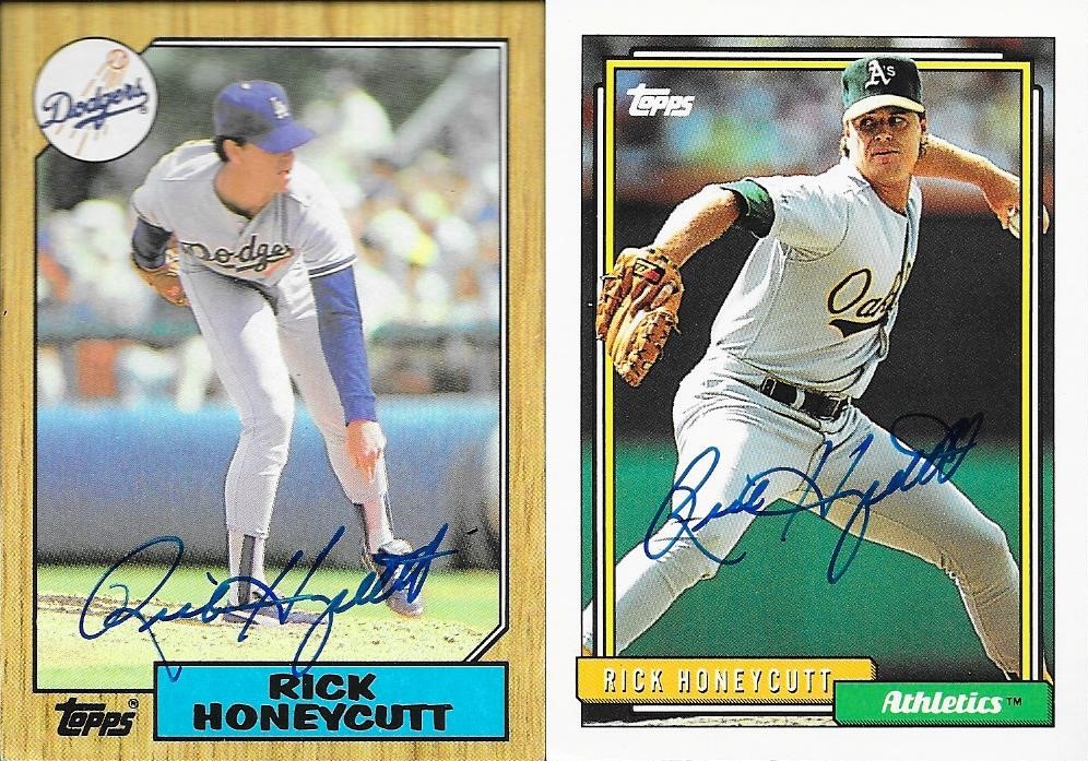 foul bunt: TTM Success - Rick Honeycutt