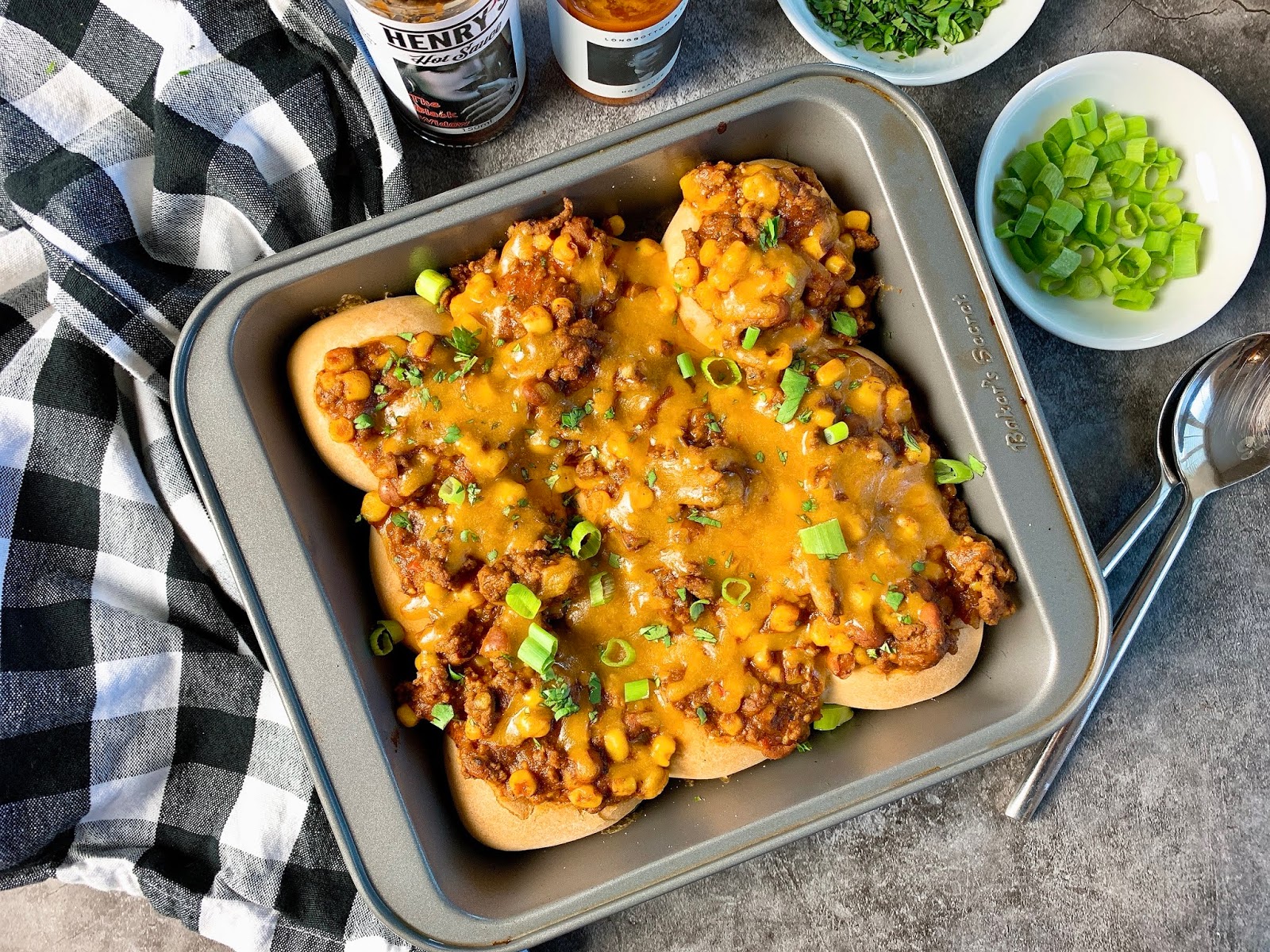 Beef and Bean Chili in Fresh-Baked Dinner Rolls