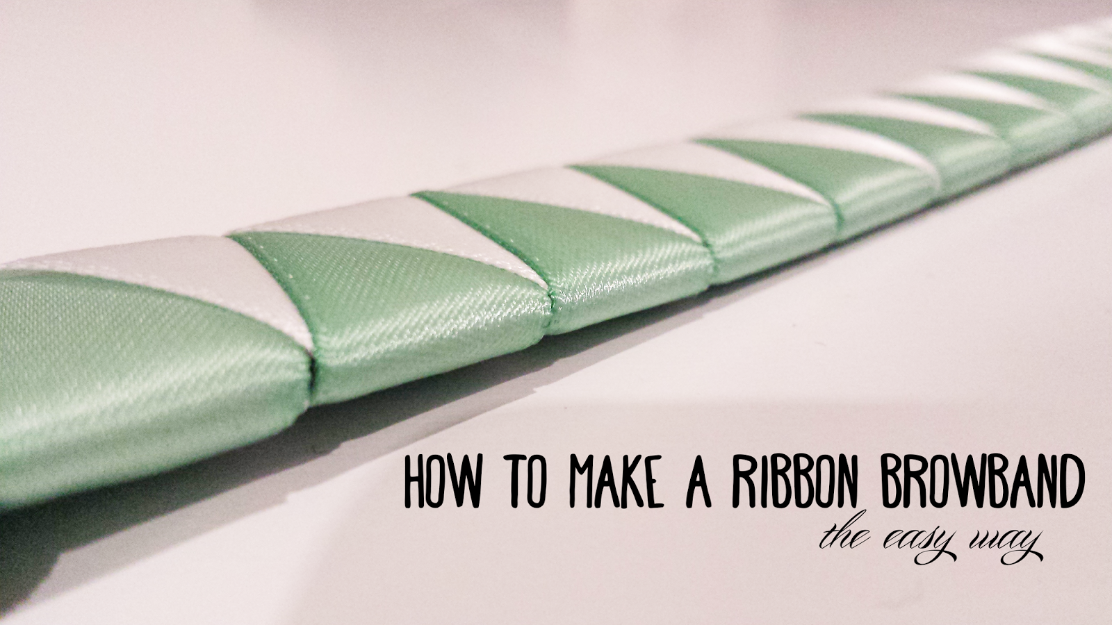 A Little Bit Prancy: How to make a ribbon wrapped browband - the easy way!