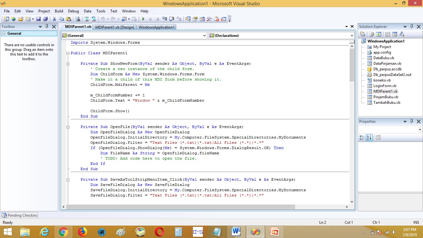 MEMBUAT APLIKASI PERPUSTAKAAN DENGAN VISUAL STUDIO 2019 / VISUAL BASIC ...