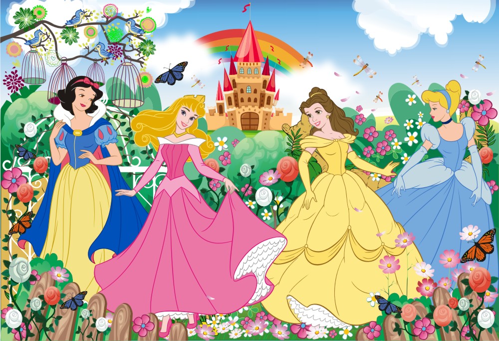 Jual Stiker Dinding: Stiker Dinding Tema Princess Cinderella, Snow ...