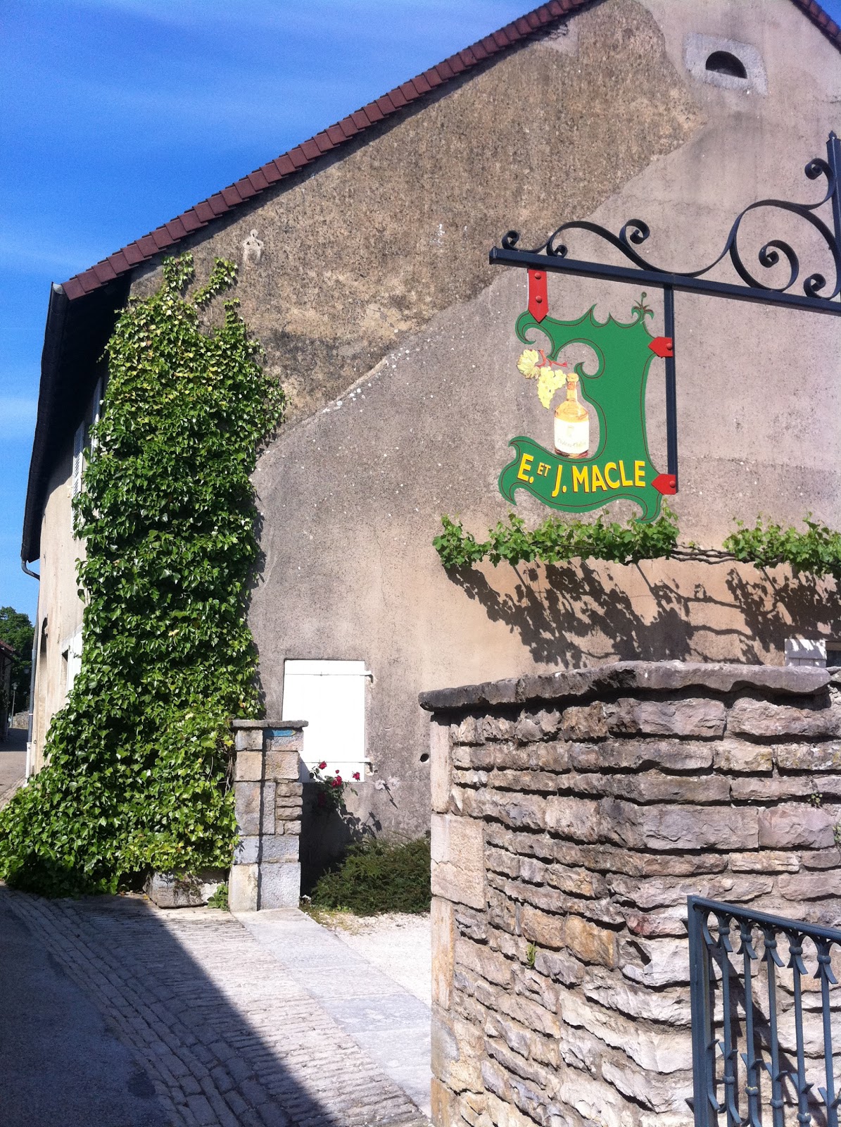 not drinking poison in paris: jura bike trip: domaine macle, château-chalon