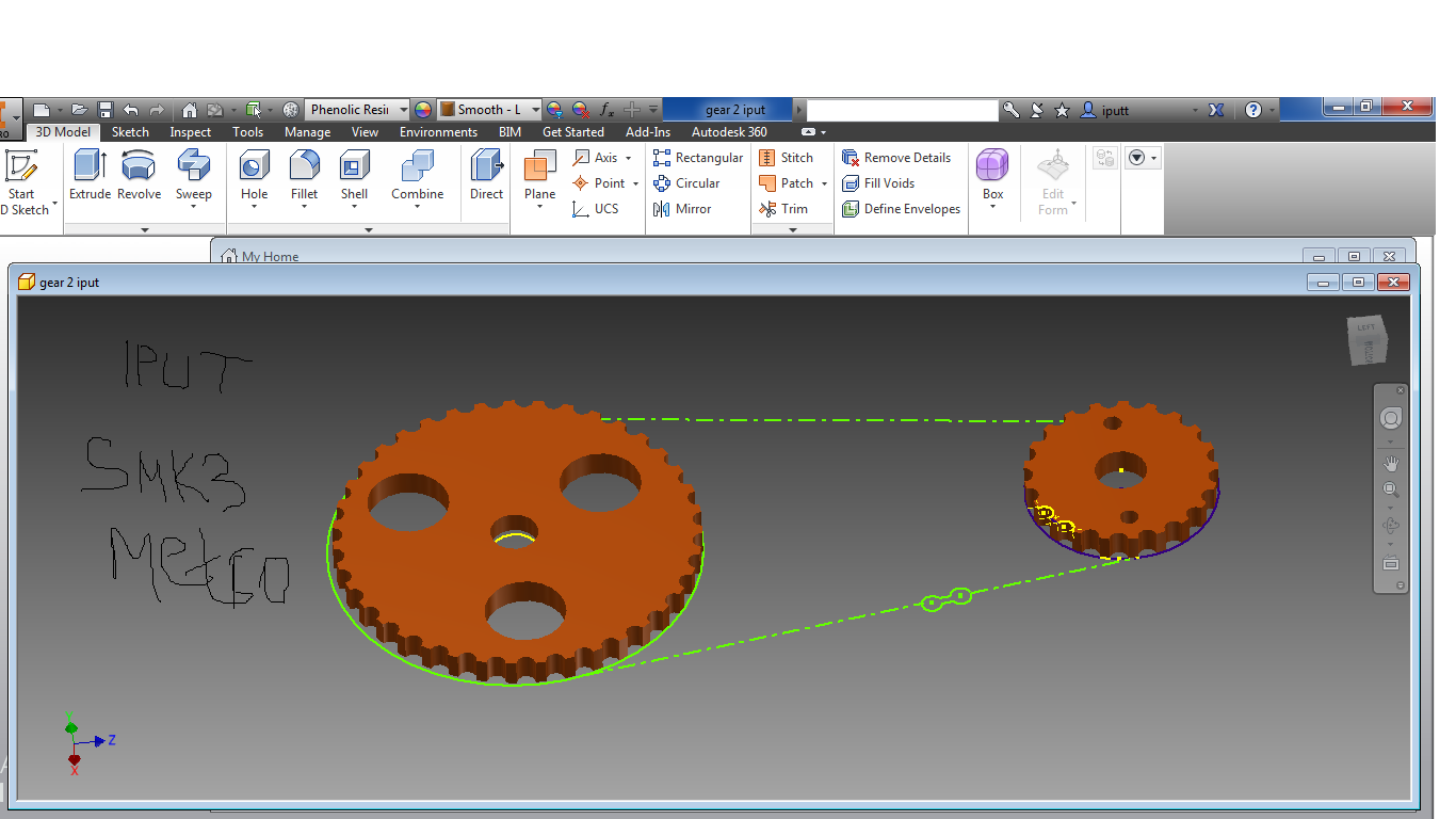 TEKNIK MESIN : gambar 2d& 3d autodesk inventor 2015 professional