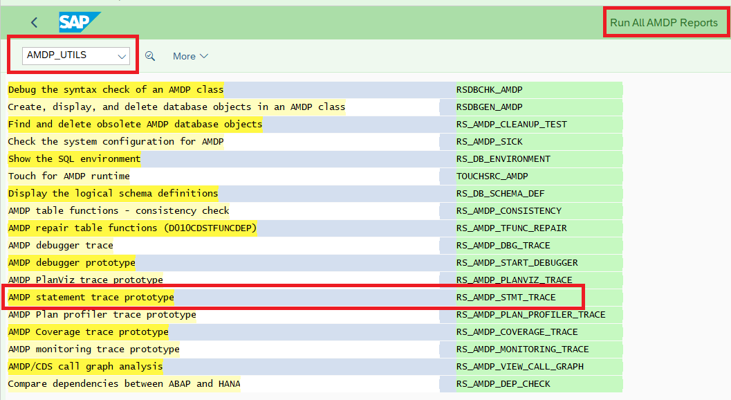 SAP AMDP Statement Performance Trace - Sound of ABAP