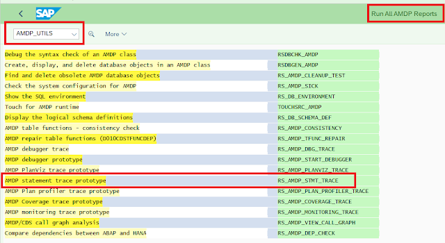 SAP AMDP Statement Performance Trace - Sound of ABAP