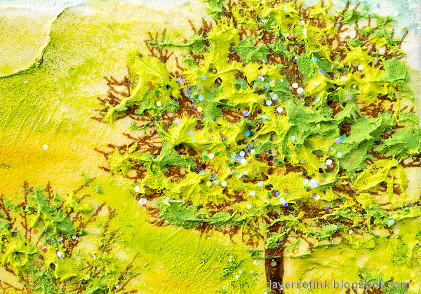 Layers of ink: Spring Canvas Mixed Media Tutorial