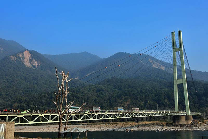 Pictures of The longest Karnali Bridge of Nepal