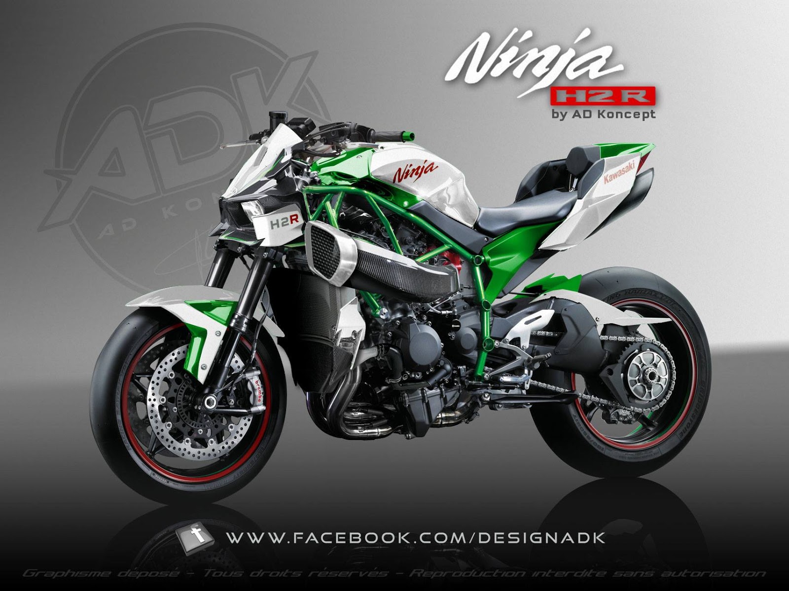 Racing Cafè: Design Corner - Kawasaki Ninja H2R by AD Koncept