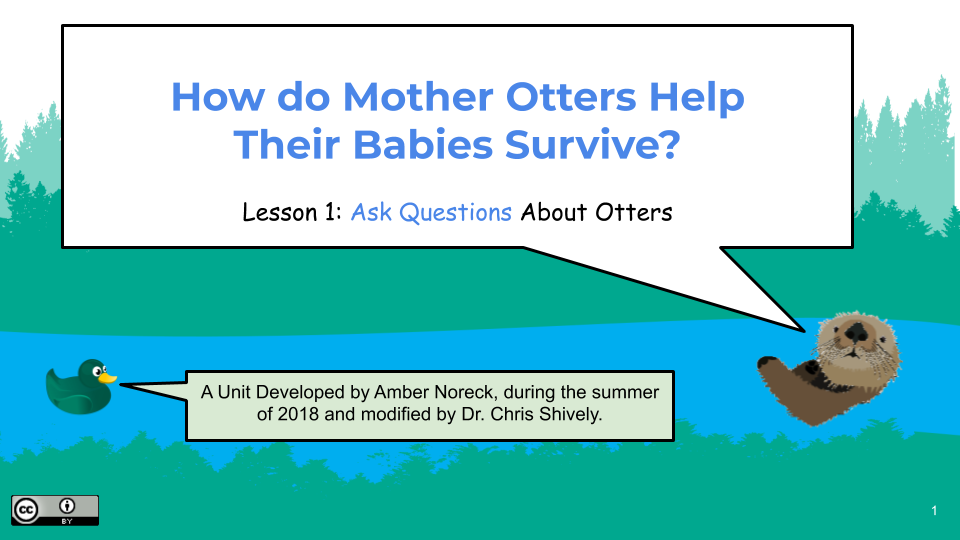 Dr. Chris Shively: OER Science Units