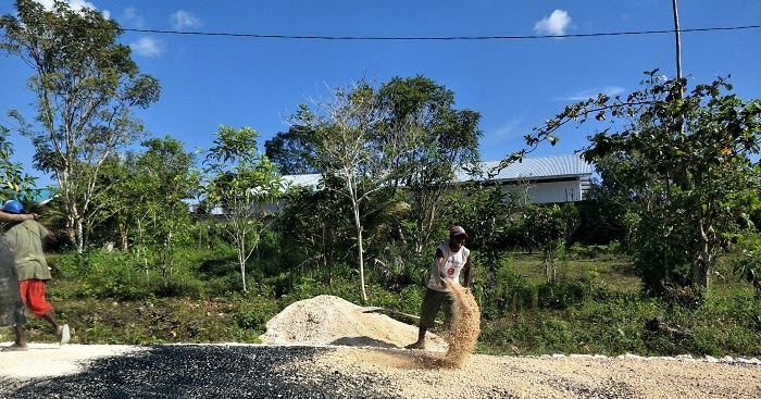 Pekerjaan Lapis Penetrasi Macadam (Lapen) ~ Ilmu Dasar Teknik Sipil