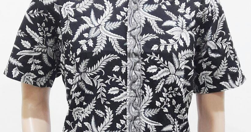 33+ Model Baju Batik Wanita Hitam Putih, Yang Modis!