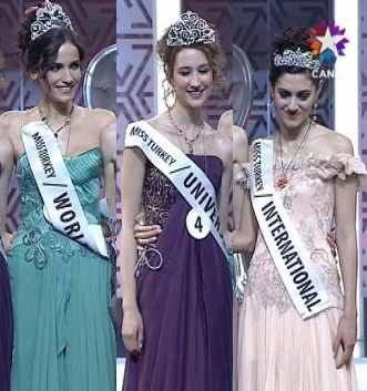 The new Miss Turkey 2012 winners