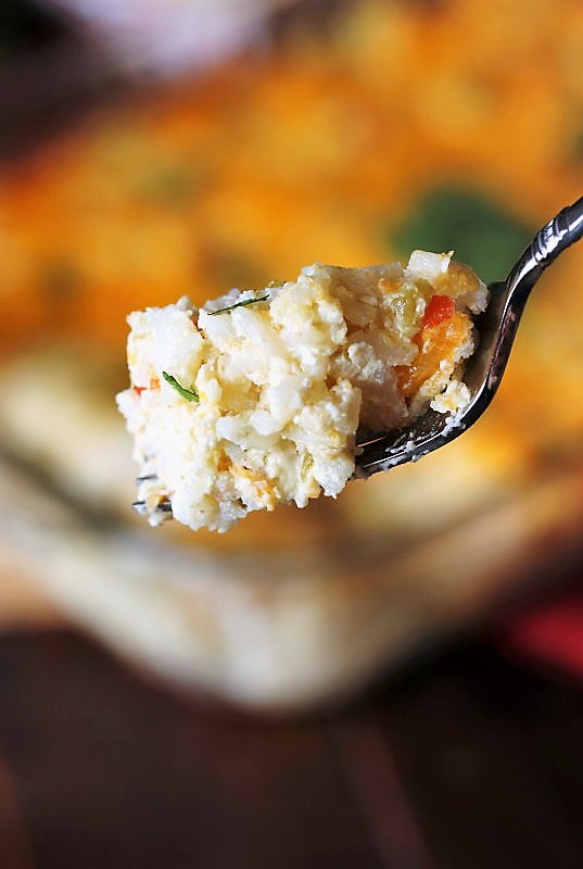 Cheesy Sour Cream Rice | The Kitchen is My Playground