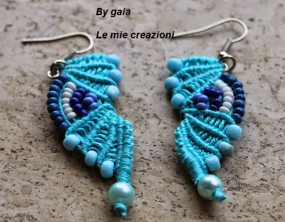 Le mie creazioni: Orecchini macramè