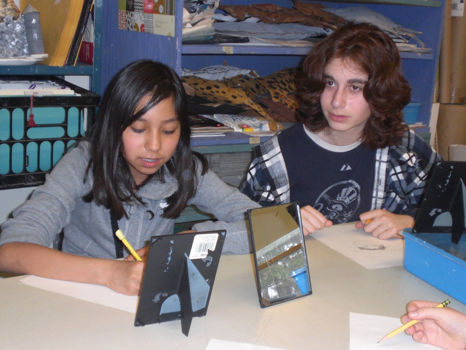 Parker Art: Middle School Self-Portraits