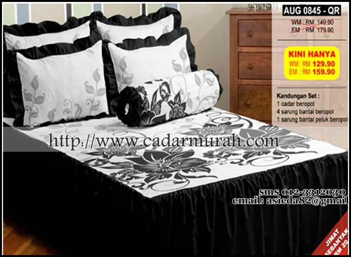 Cadar Cotton Berkualiti Dan Murah: SET CADAR QUEEN ROPOL ~ 100% COTTON ...