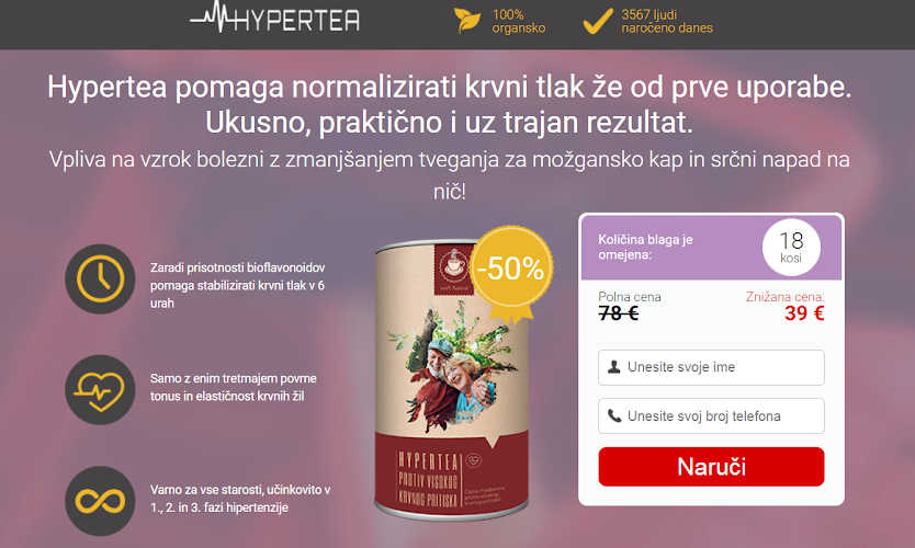 Hypertea: Hypertea pregledi, sestavine, neželeni učinki, koristi ...