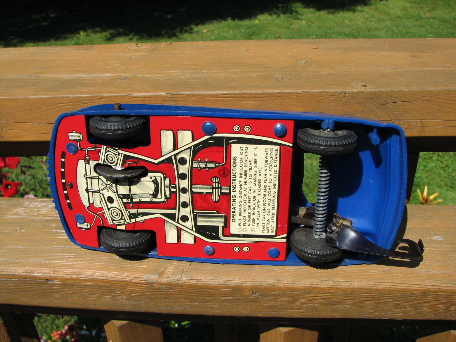 Memories Of The Past: VINTAGE "MARX BRAKE KAR" 1950's PLASTIC and TIN ...